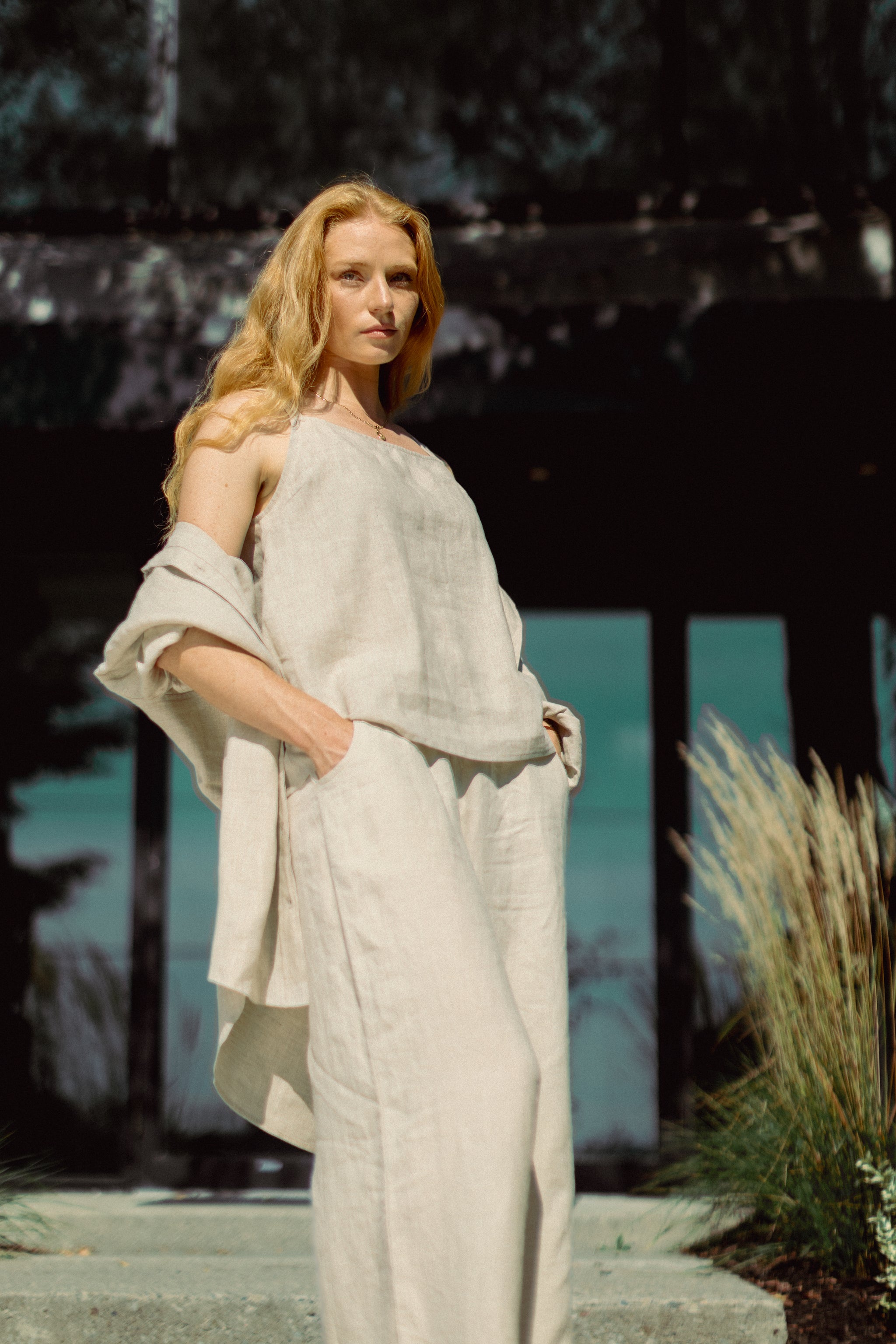 Womens Linen Cami – Organic Summer Style with a Flattering Fit